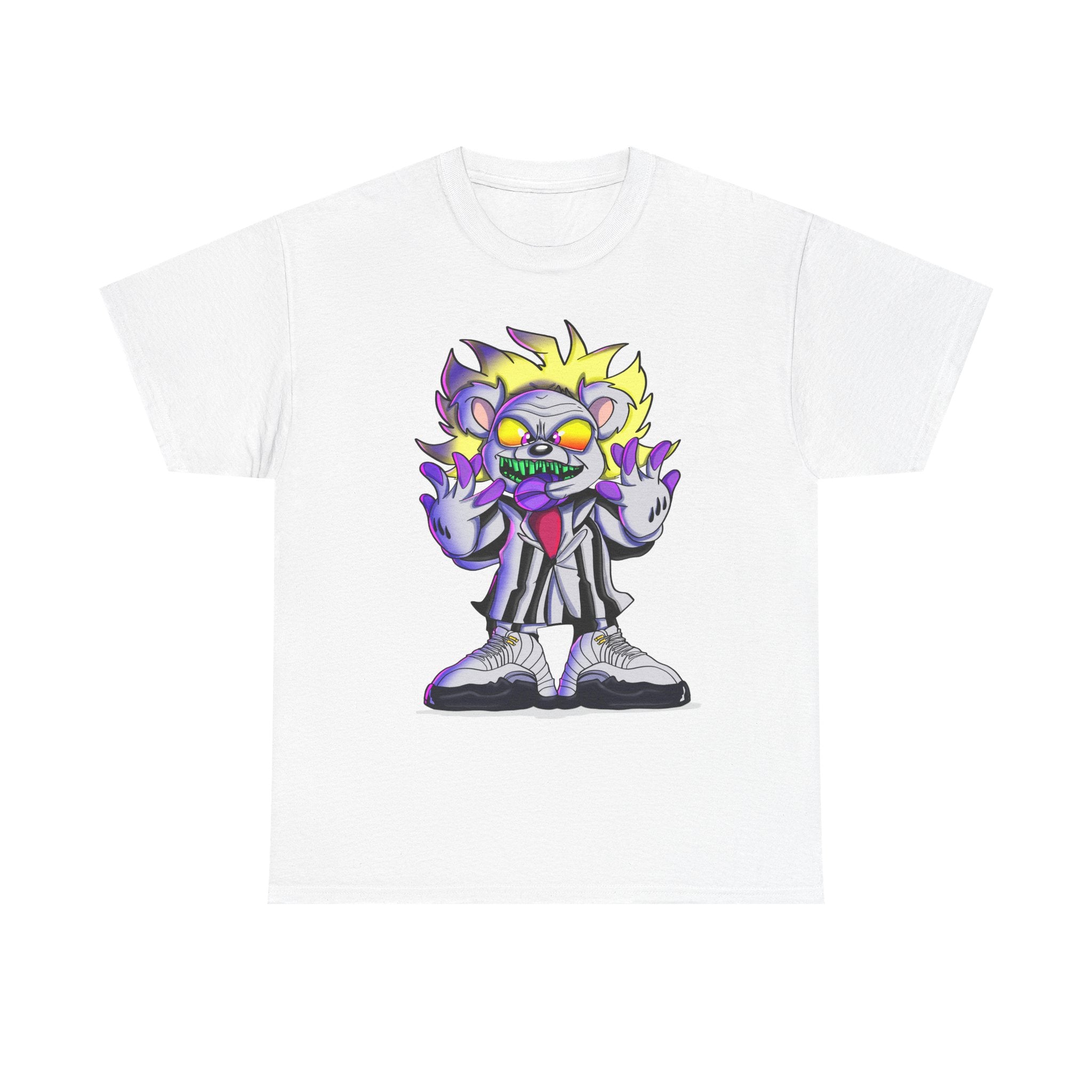 Neon Zombie Clown T-Shirt | Creepy Cartoon Horror Tee – Neurofunk Kicks